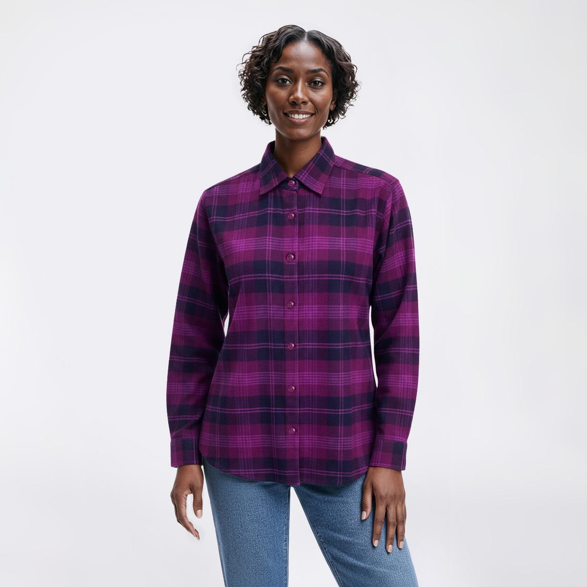 Click here for Plus Size Mountain Ridge Long Sleeve Plaid Flannel... prices
